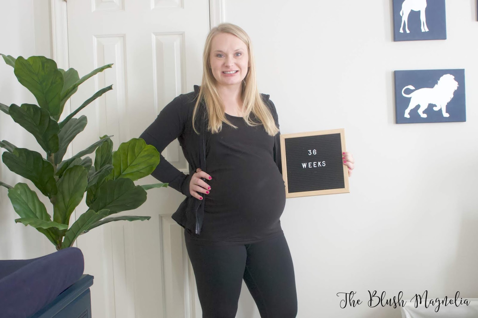 Third Trimester Workout Routine + 36 Week Bumpdate - The Blush Magnolia
