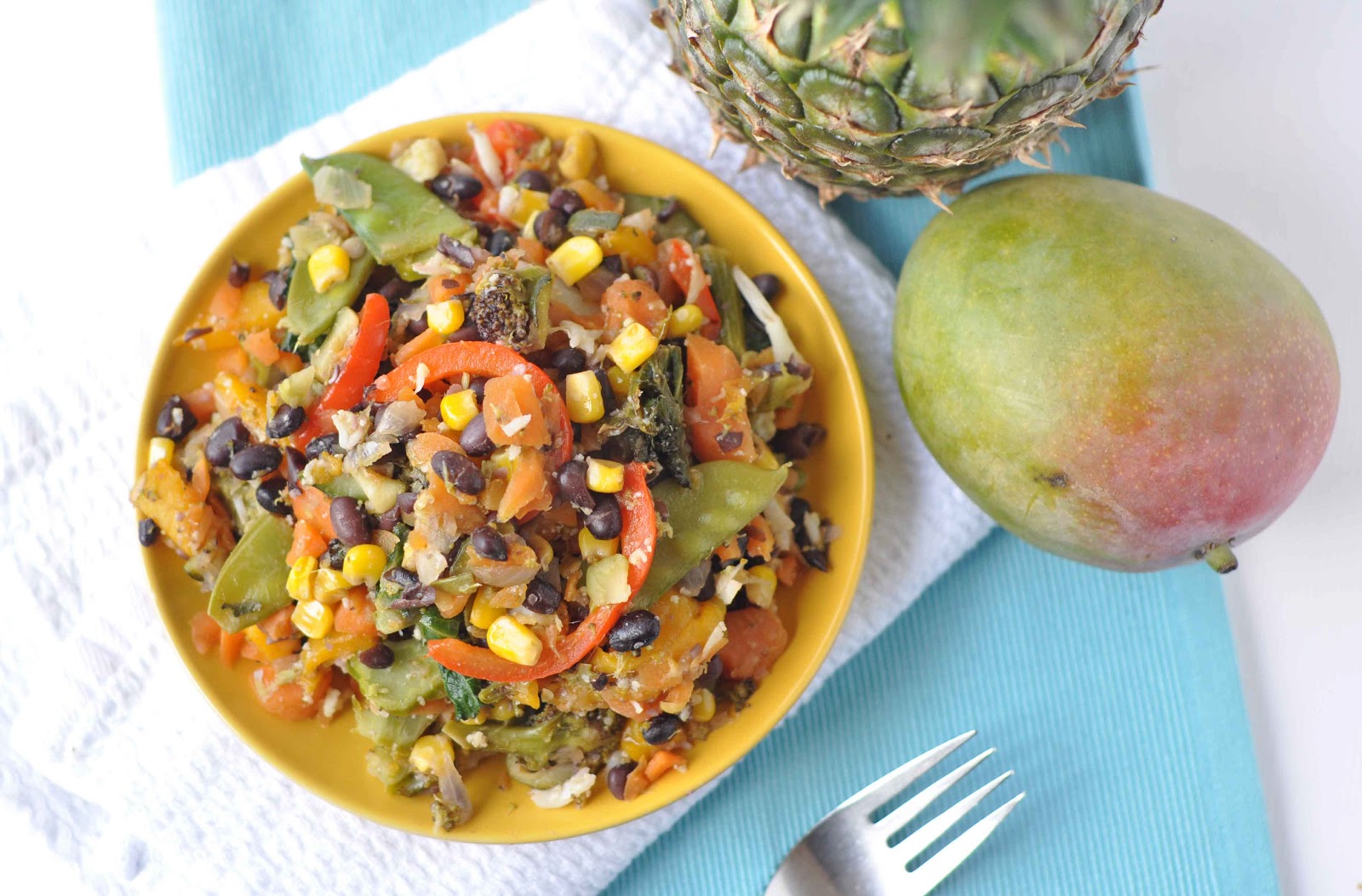 Black bean and mango stew | including cake