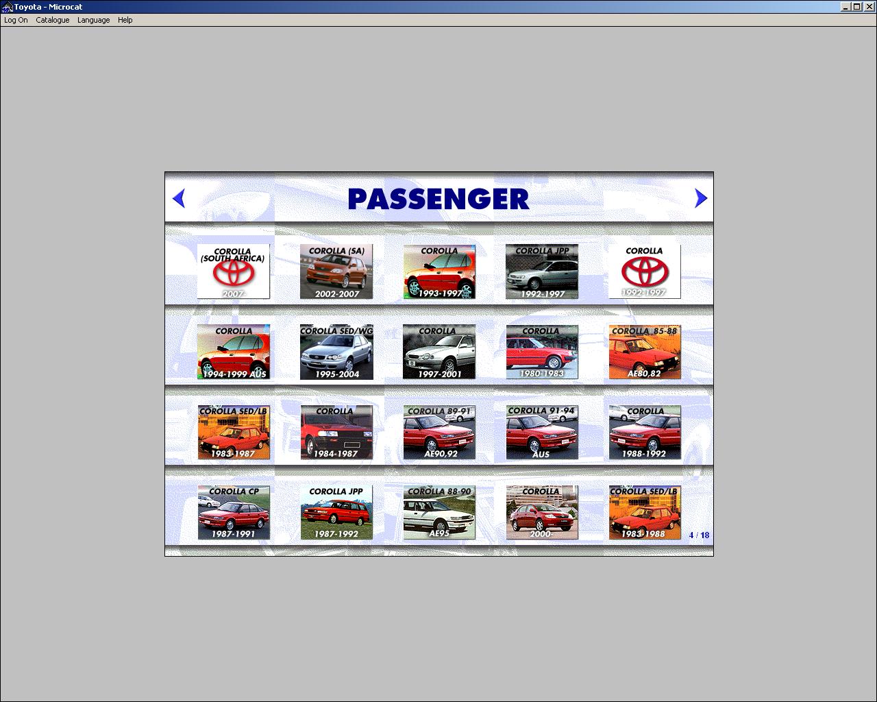 AutoParts Catalogs: TOYOTA - ALL MARKETS (Microcat)