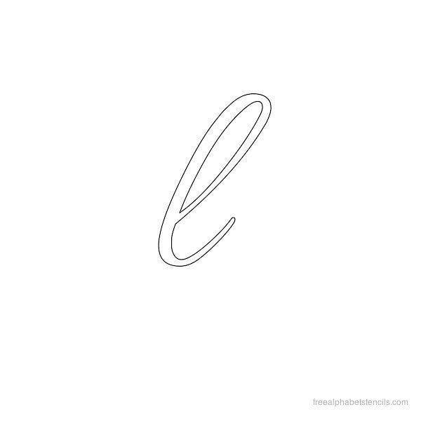 Cursive Bubble Letters L - Birthday Letter