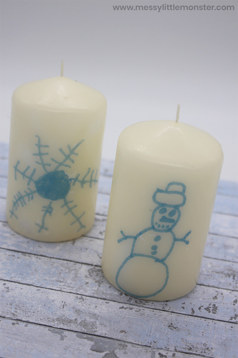 How to make Personalised Candles with Pictures on them - Messy Little ...