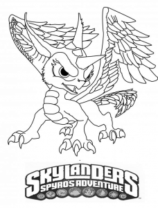 Skylanders Whirlwind Coloring Pages