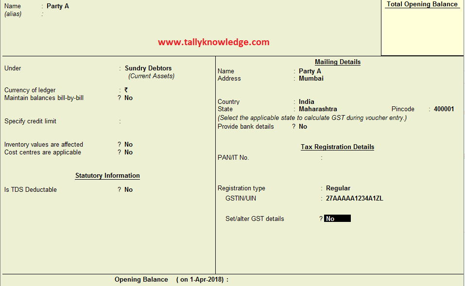 How To Use Multiple Mailing Address For Ledgers In Tally How To Use Multiple Mailing Address For Ledgers In Tally