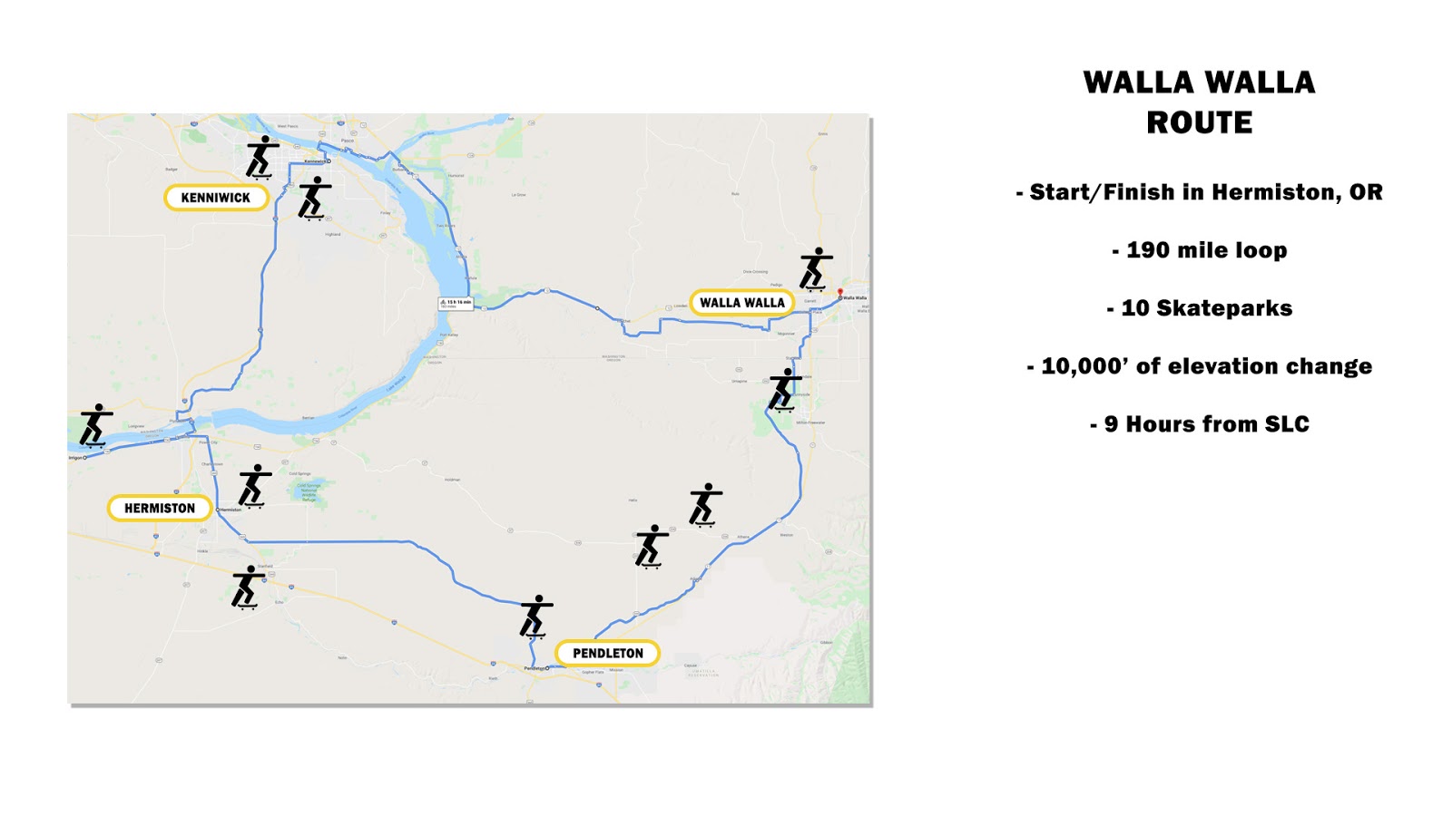 Cycle and Skate 2020 - Route Options