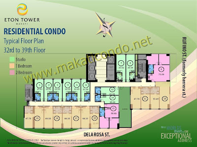 Eton Tower Makati: Floor plan
