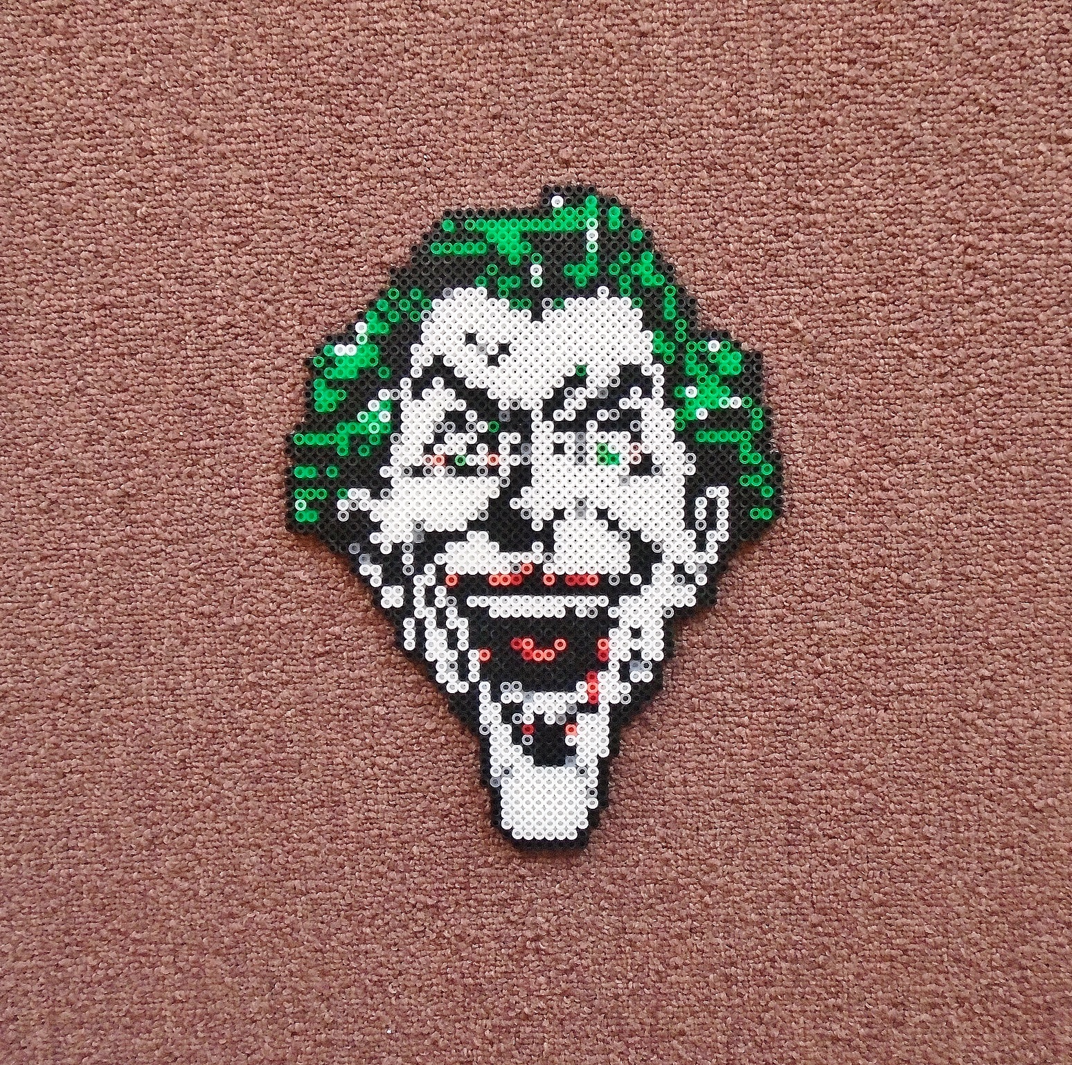 Long Black Fingers : Joker (and Garfield) Perler Beads