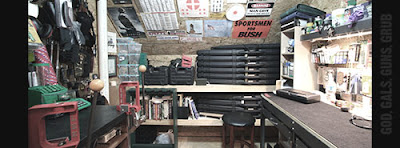 God, Gals, Guns, Grub: Gun Benches and Gun Rooms...
