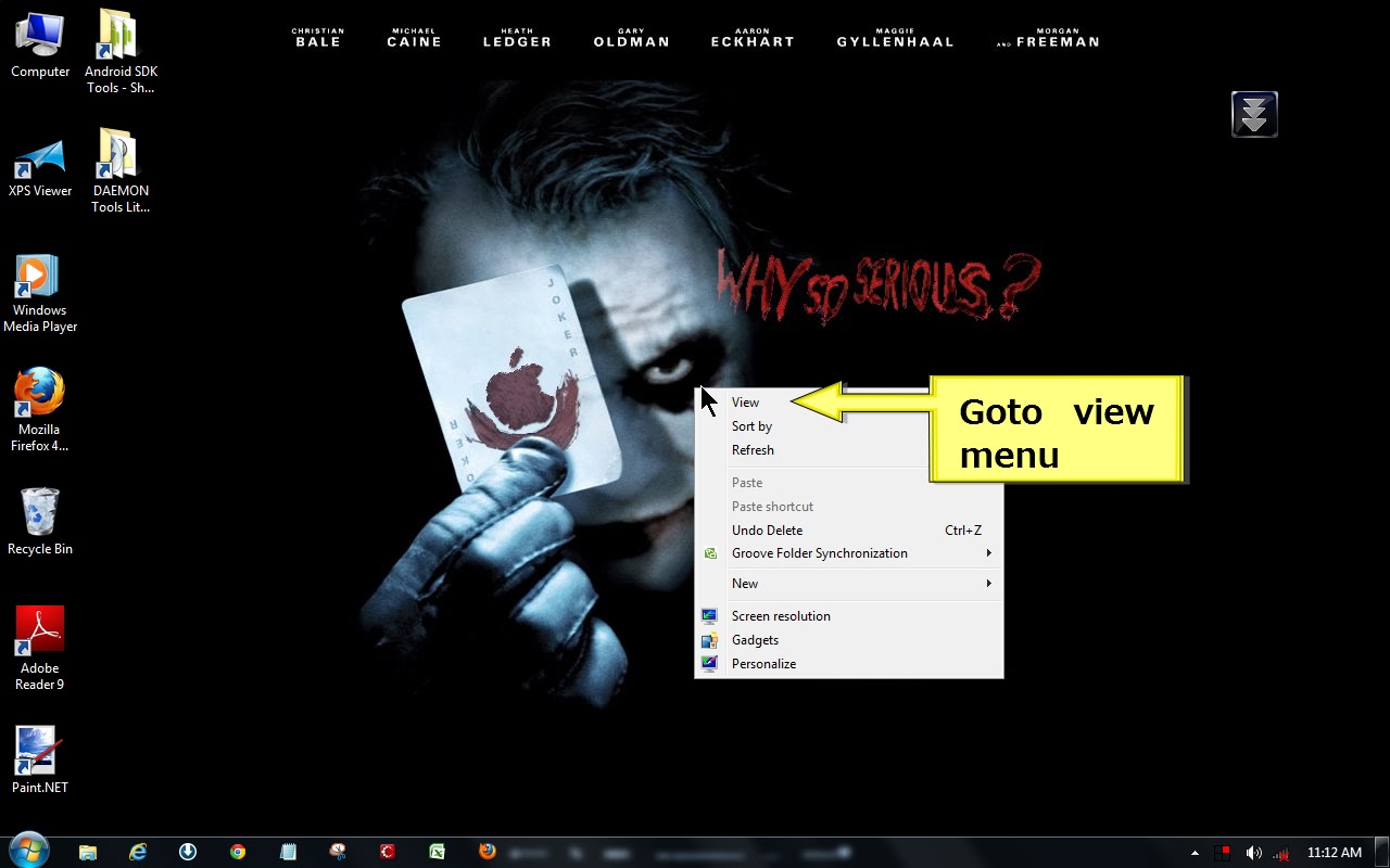 steps to hide all the desktop icons | steps for daily computing