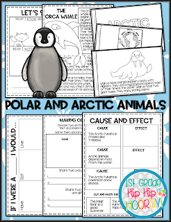 1st Grade Hip Hip Hooray!: Polar and Arctic Animals
