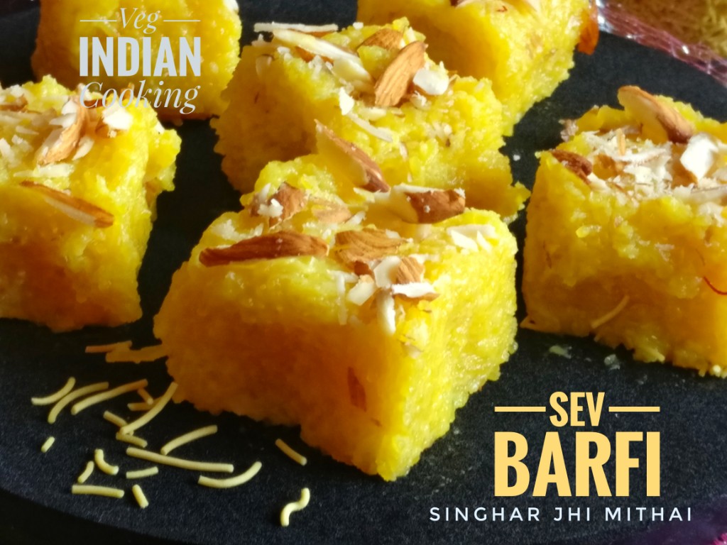 Veg Indian Cooking: Sev Barfi (Sindhi Authentic Singhar Jhi Mithai)