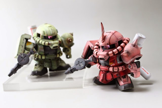 Gundam Family: SD Zaku II Super Back Pack Custom Build