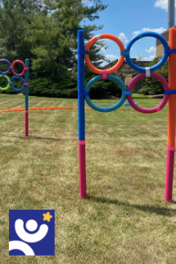 Pool Noodle Obstacle Course