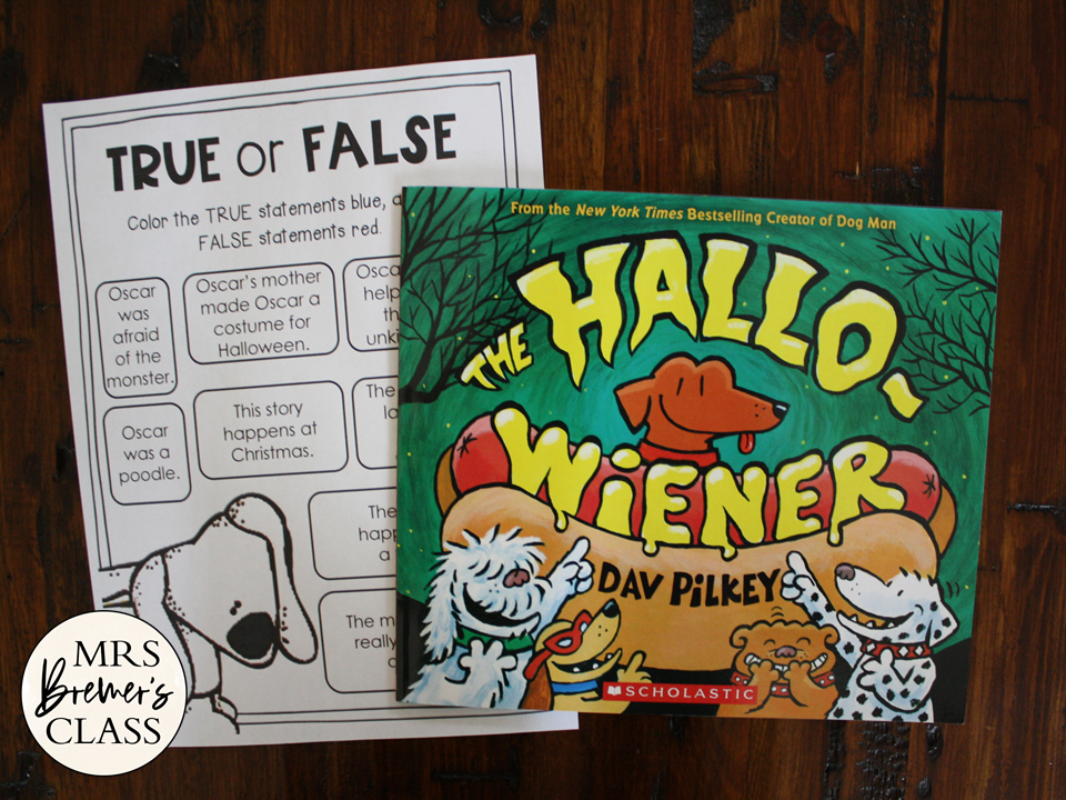 The Hallo-Wiener | Book Activities and Craftivity | Mrs. Bremer's Class
