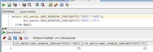 How To Find Similarity Between Two Strings In Oracle Utl Match Levenshtein Distance And Jaro