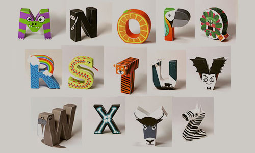 Alphabet Papercraft | Paperized Crafts