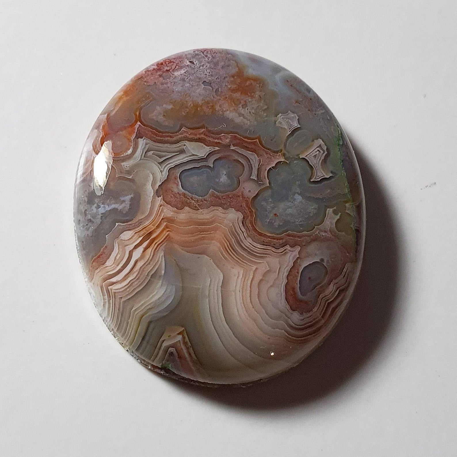 Grooved Cabochons with Brass Bezels Make for Easier Wirework or Macrame ...