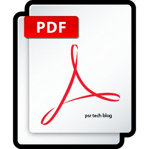 PDF (PORTABLE DOCUMENT FORMAT) | PSR TECH BLOG