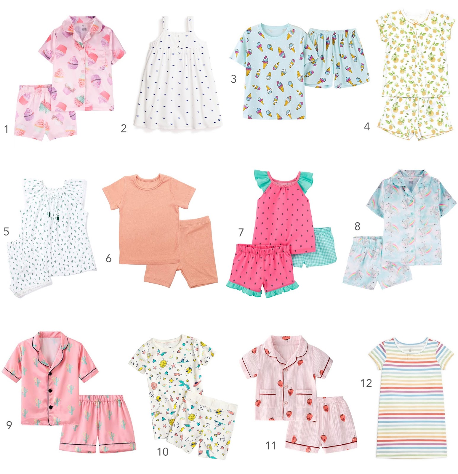 The Best Kids Summer Pajamas | Little Style Inspo