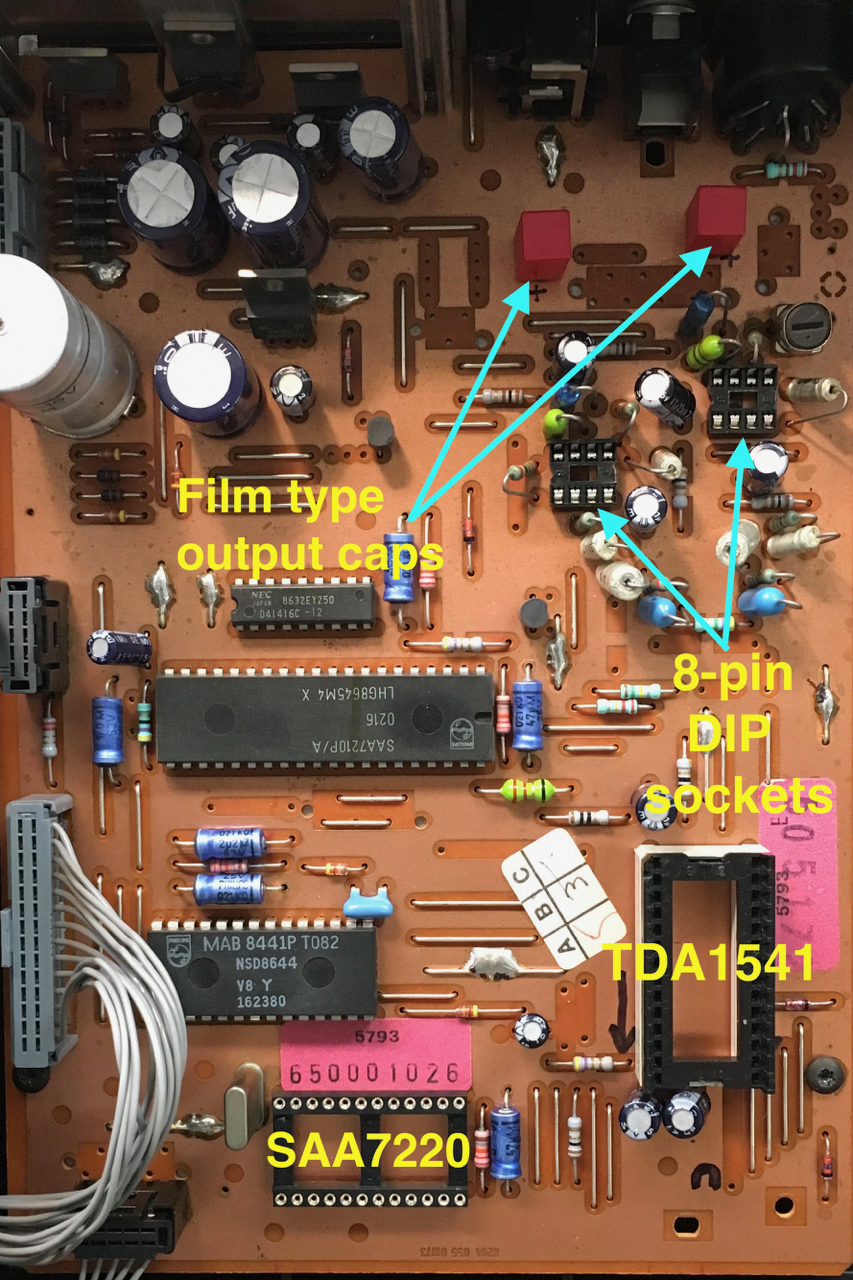 JE Labs: Magnavox CDB465 Mods > TDA1541 DAC Kit > Arcam Delta Black Box