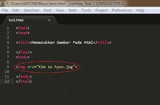 Cara Memasukkan Gambar Pada Html ~ Nando Berbagi