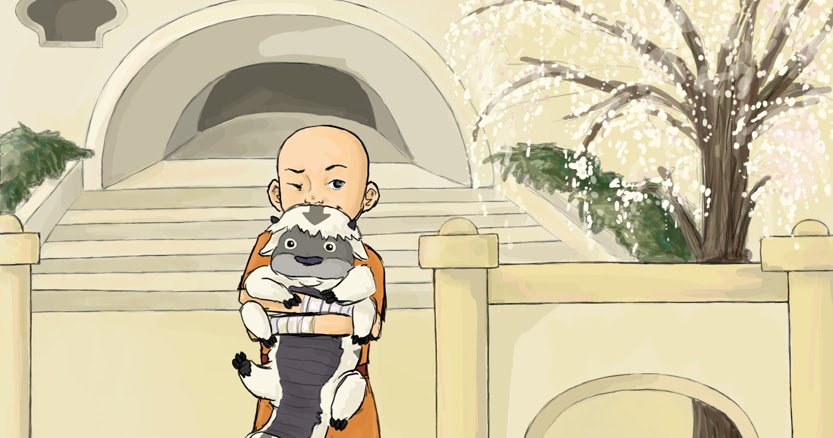 Book Girl: Art of the Day: Avatar: The Last Airbender: Aang and Appa