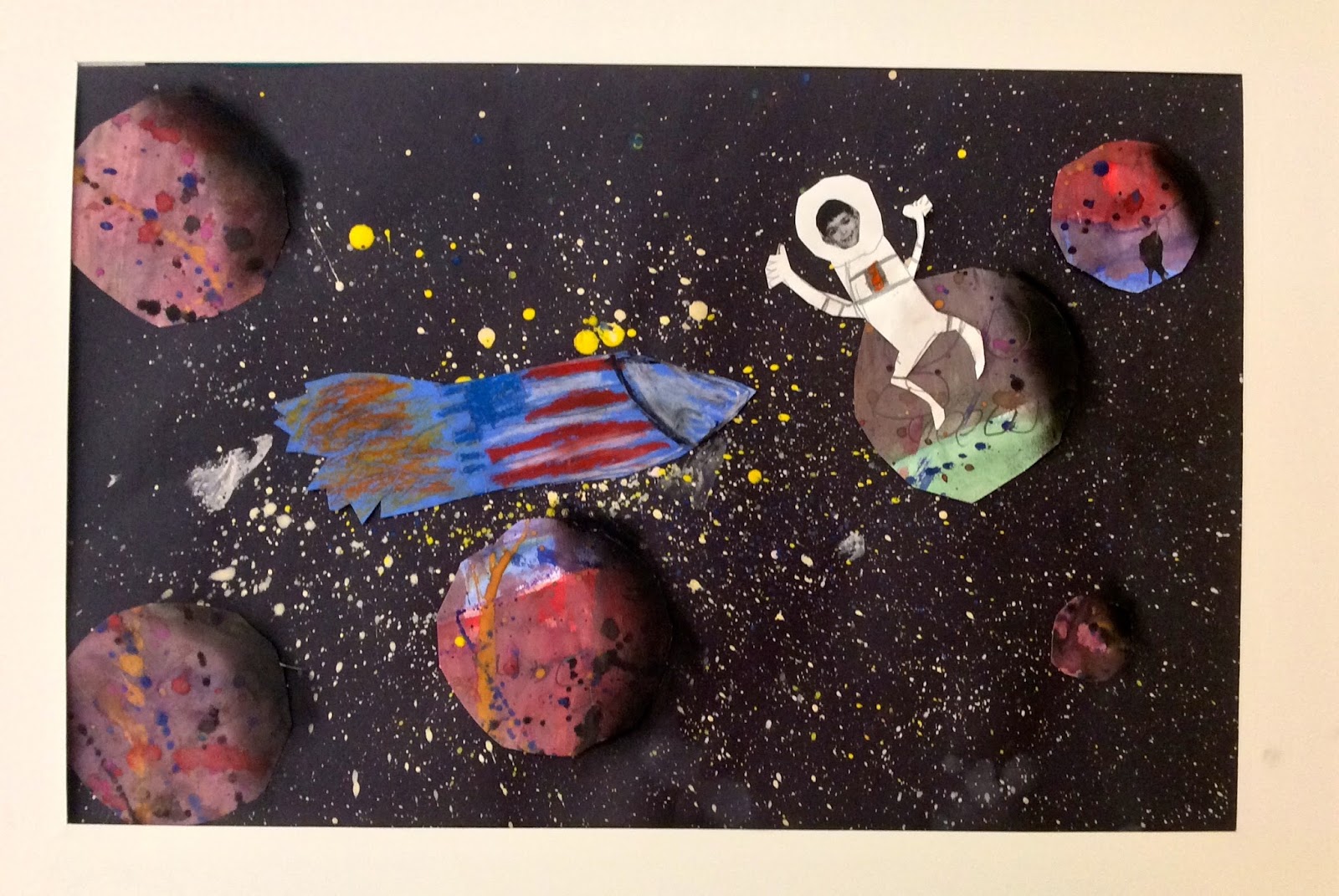 Ms. Curry's Art Room : Grade 2 Space Collage