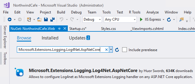 Tech Junkie Blog Real World Tutorials Happy Coding Hour 17 Aspnet Core Add Log4net