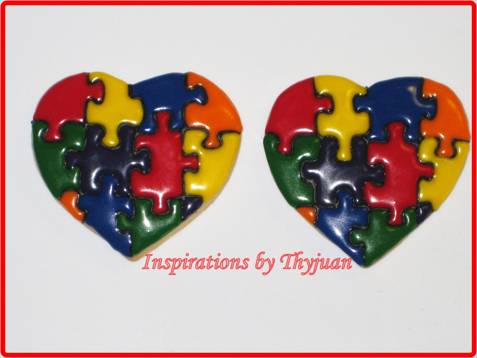 Inspirations by Thyjuan LLC.: Autism Awareness Cookies