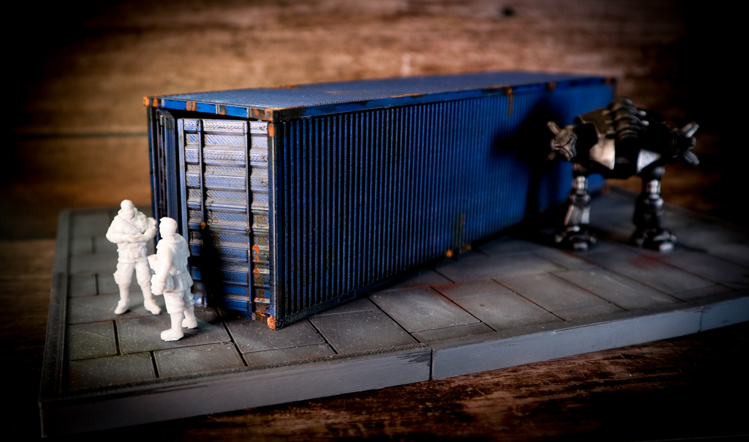 Tabletop cargo containers | The3Dprinting 3D print Dioramas, Models and ...