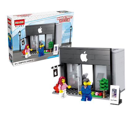 It's Not Lego: Hsanhe 6409-2 Not Lego Apple Store Set Review