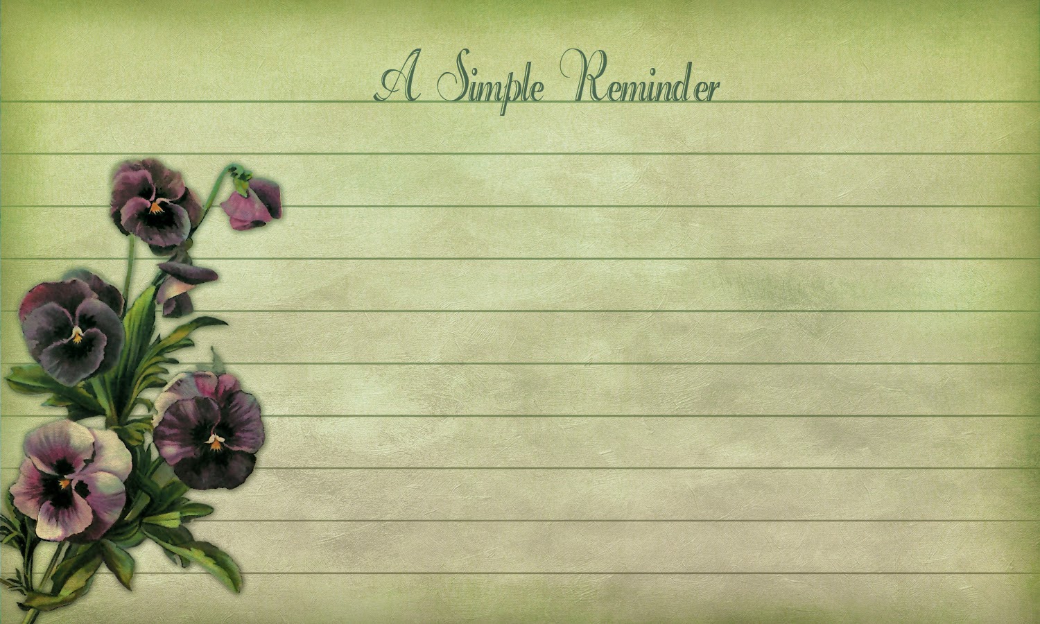 Digital Printables: Free Printable Reminder Notes | Cards Vintage