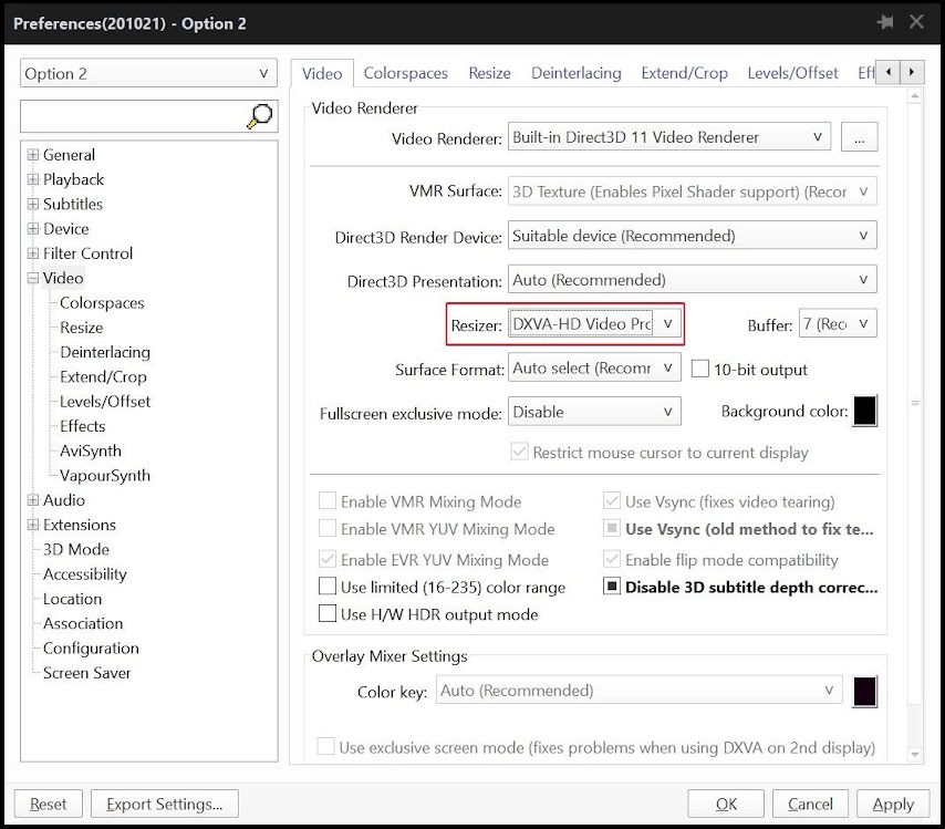 Potplayer - Best settings