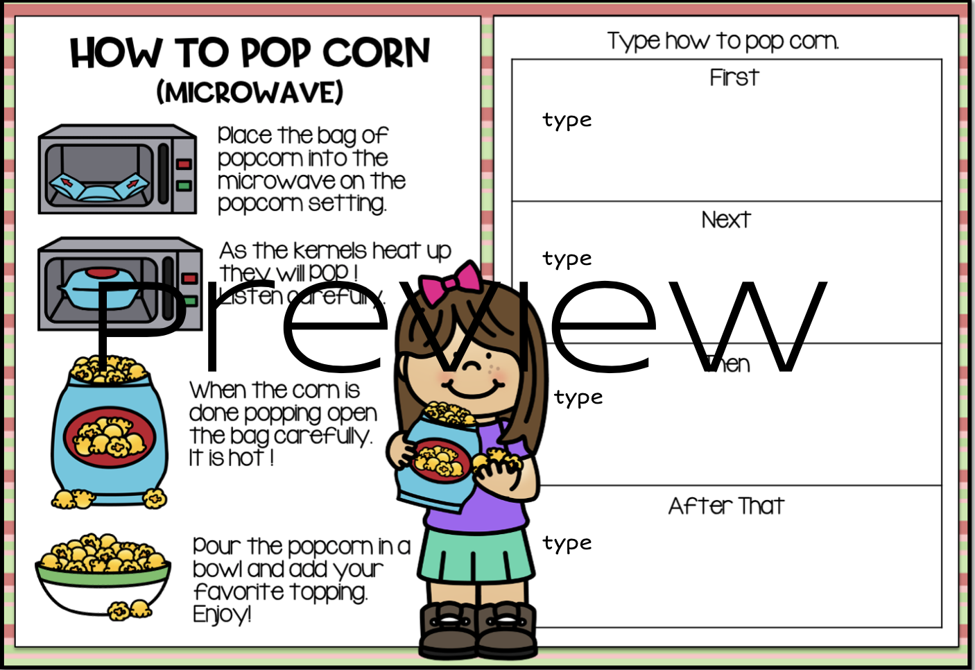 1st Grade Hip Hip Hooray!: Popcorn Day!