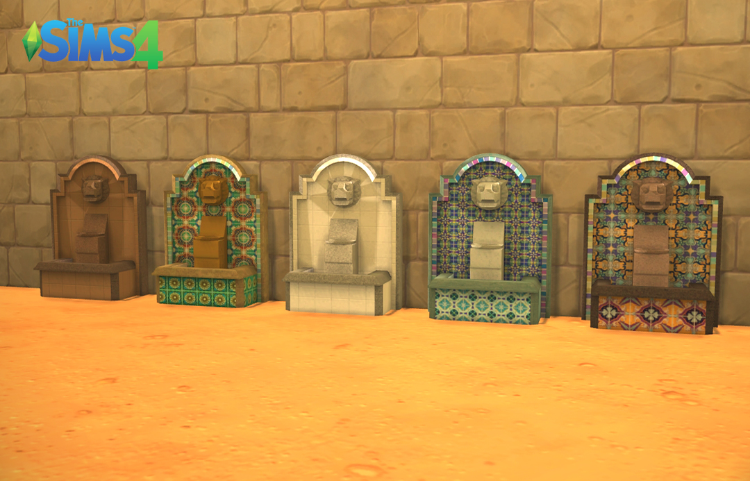 TS4: Aztek Fountain as a Sink | History Lover's Sims Blog