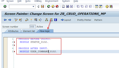 SAP ABAP Central: CRUD Operations in Module Pool
