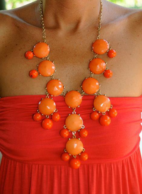 Clemson Girl: Solid Orange First Friday (+ win an orange necklace!)