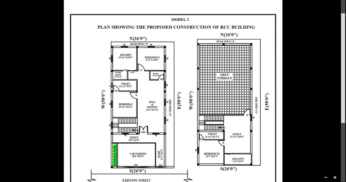 South facing Floor Plan
