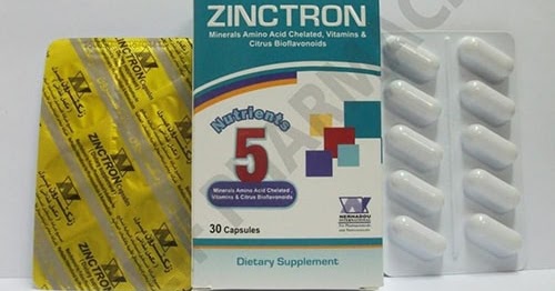 زنكترون كبسولات مكمل غذائي يمنع تساقط الشعر مقوي للأعصاب Zinctron ...