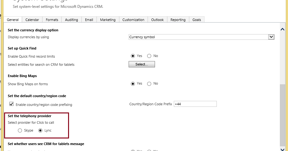 Microsoft Dynamics CRM 2013 - Learn The Ropes: Lync calls from CRM 2013 ...