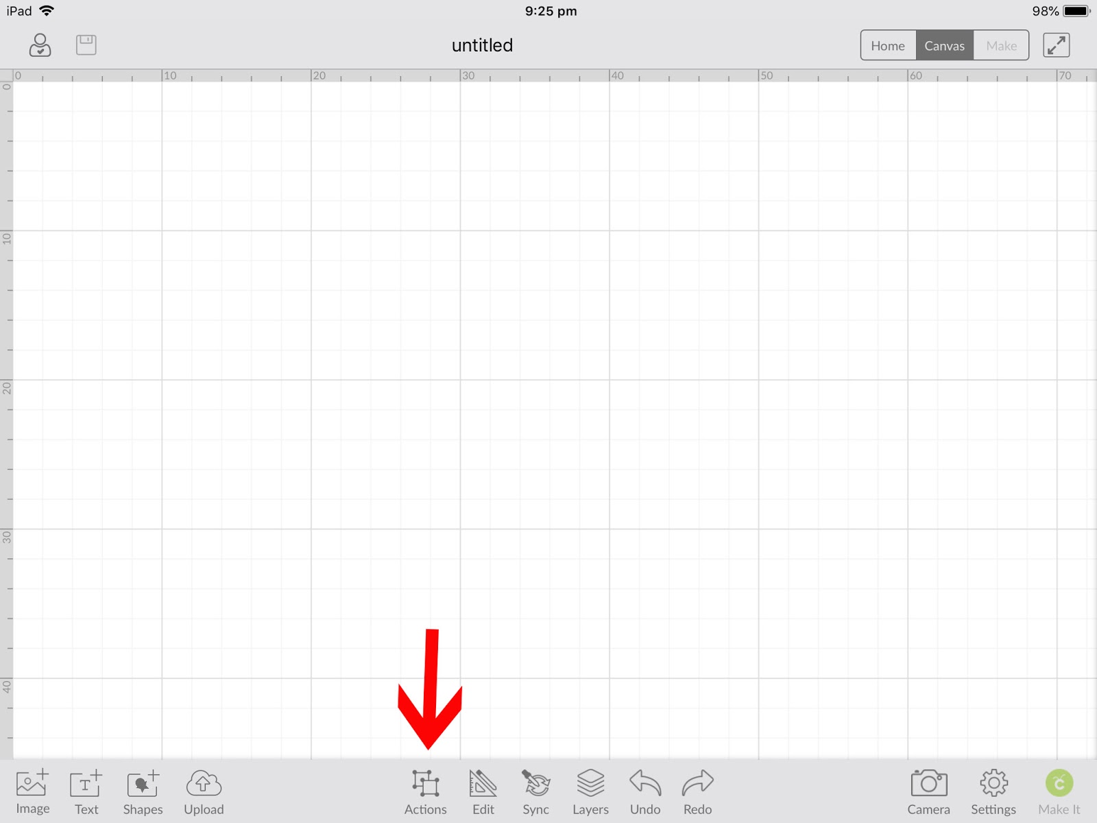 Using the Action tool in Cricut Design Space Mobile App | Design Bundles