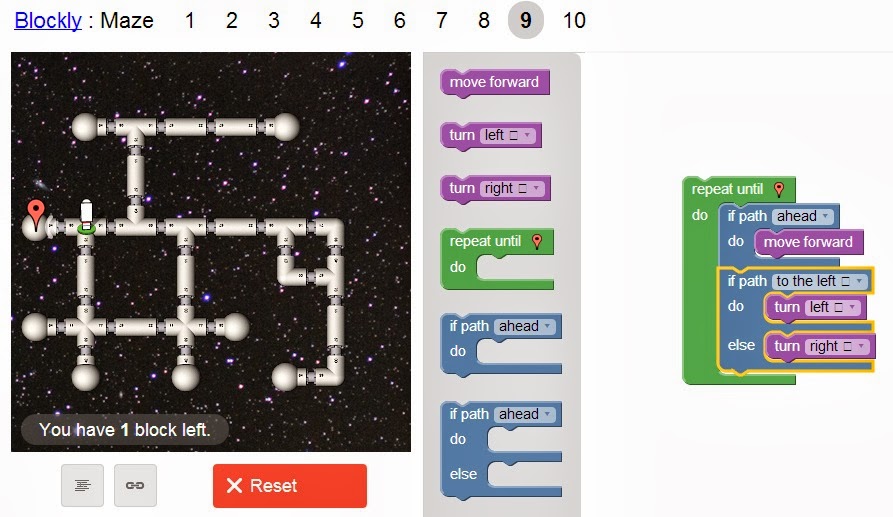 Aveyn's Blog: Learning to think 'code' - Blockly