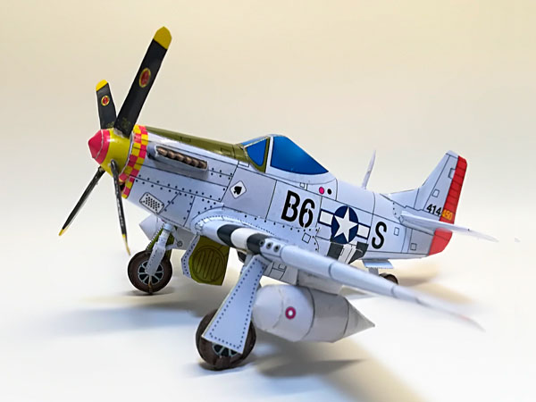 North American P-51 Mustang Papercraft | Paperized Crafts