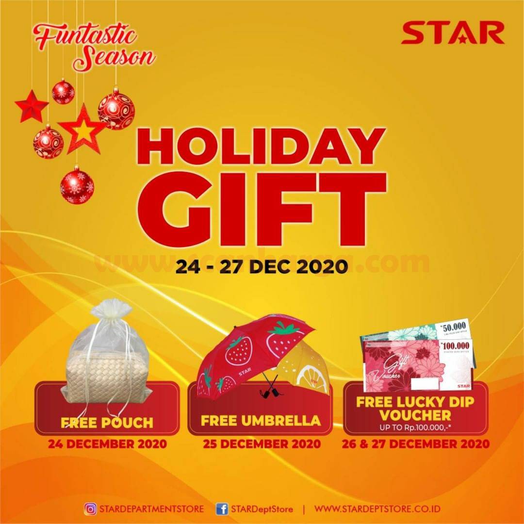 STAR Department Store Special Promo HOLIDAY GIFT* - scanharga