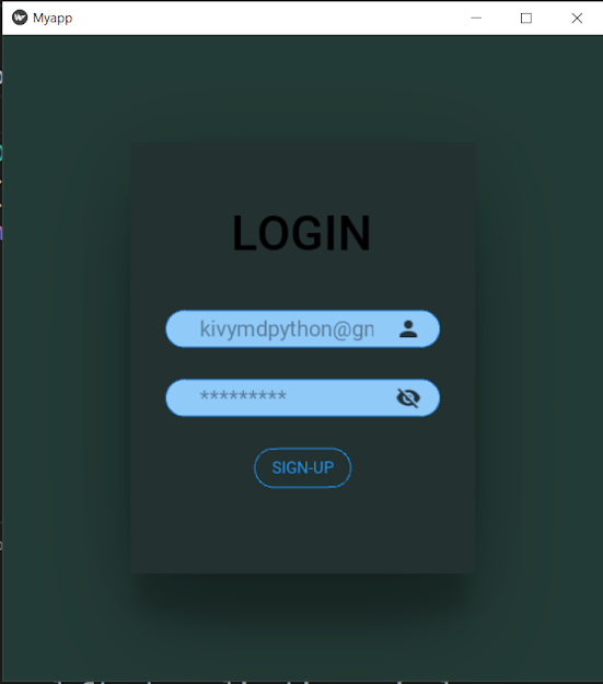 LOGIN page (Projects)