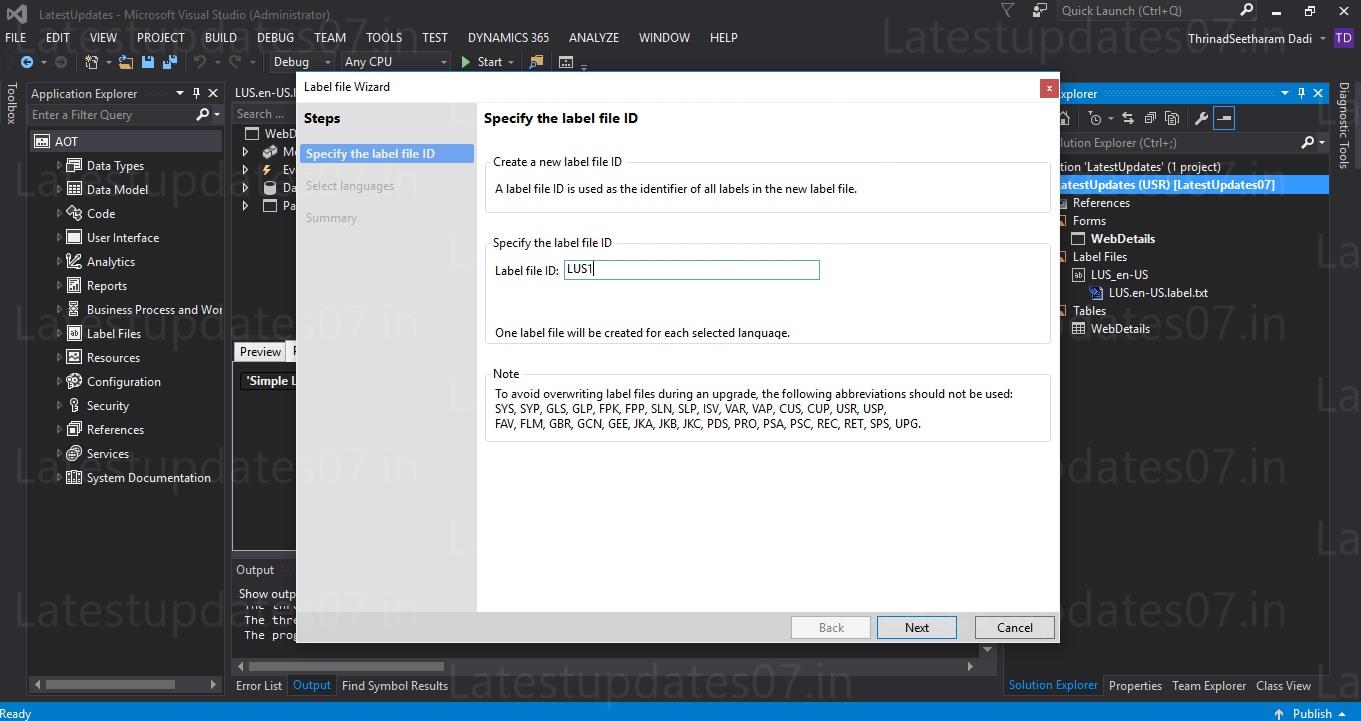 Guide to Create a Label file in D365 Finance & Operations
