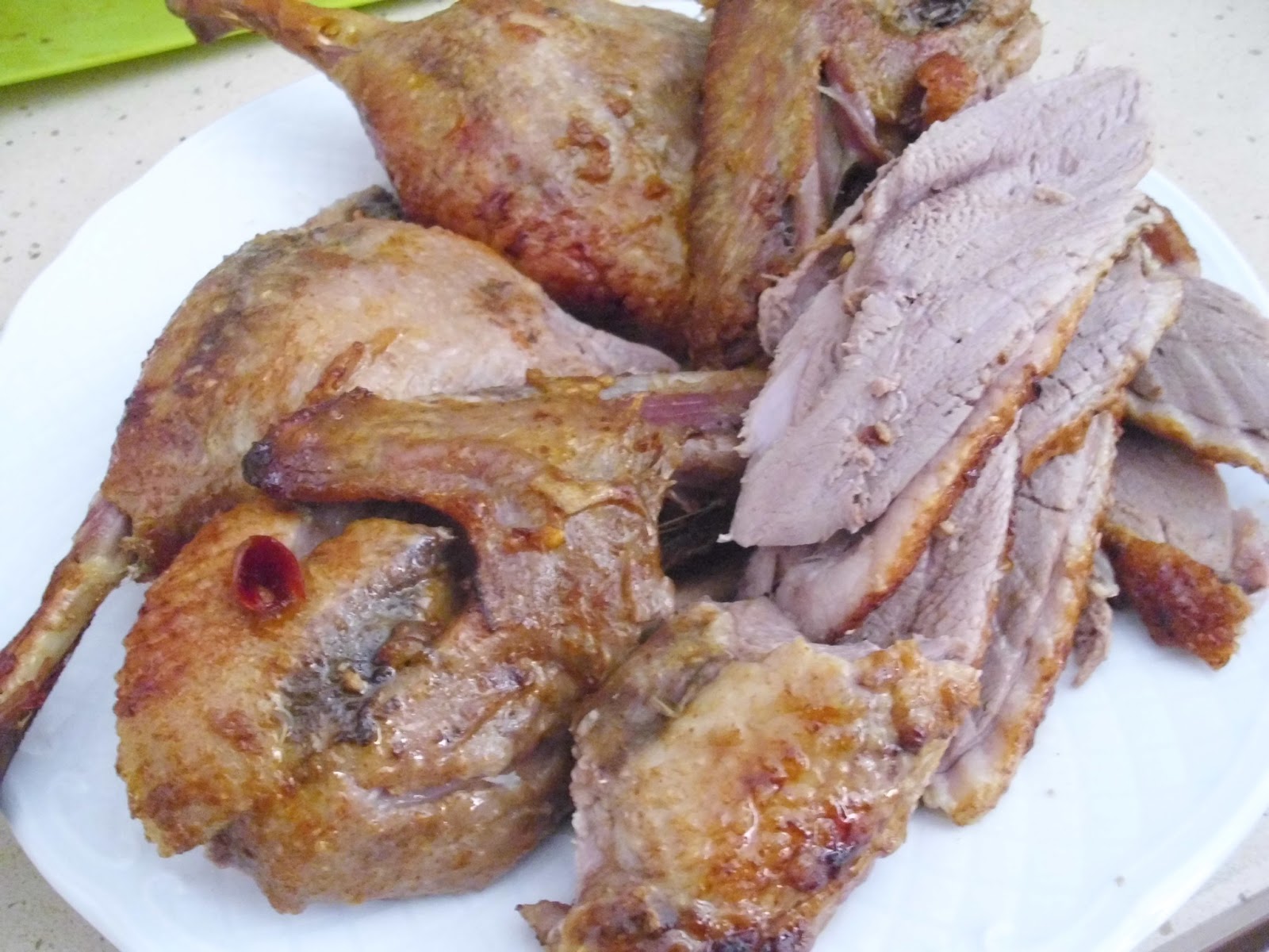 As Receitas da Tia Gui: PATO ASSADO NO FORNO COM LARANJA E LIMÃO
