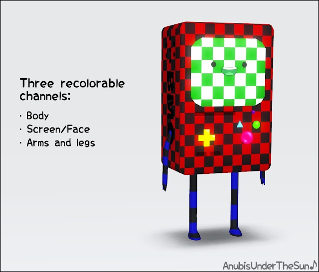Anubis - Sims Stuff: BMO from Adventure Time ~ Decor and Videogame!