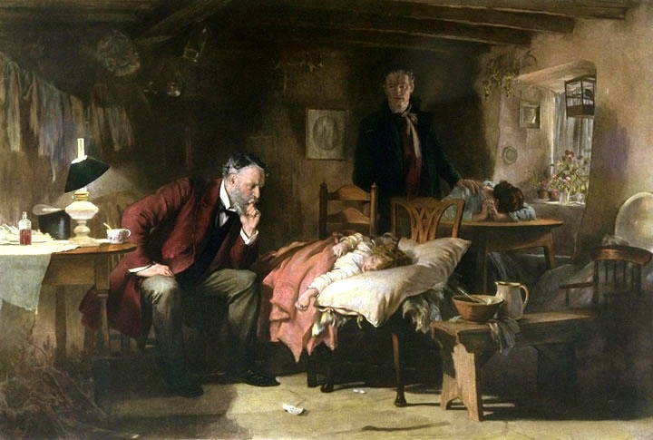 the hurly burly: "The Doctor" by Sir Samuel Luke Fildes....(some ...