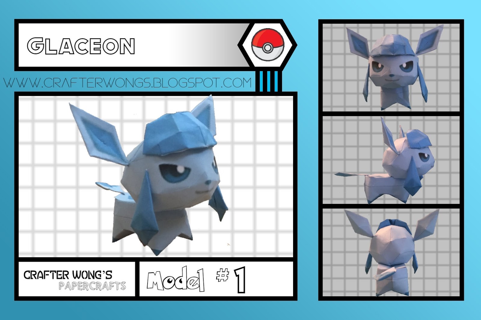 Crafter Wong's Papercraft: Chibi Glaceon