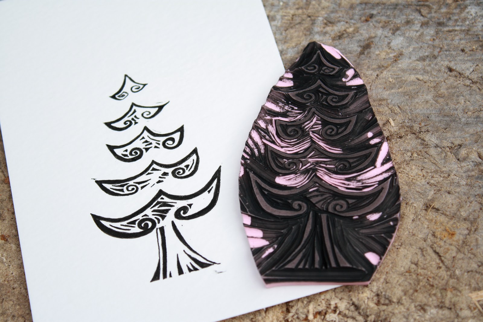Simple Things Notebook: Making: Tree Stamp & Stamp Making Kit